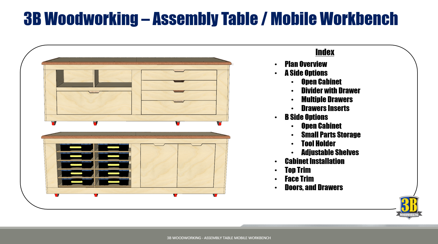 Assembly Table Mobile Workbench, Mobile Workbench, Outfeed Table ...