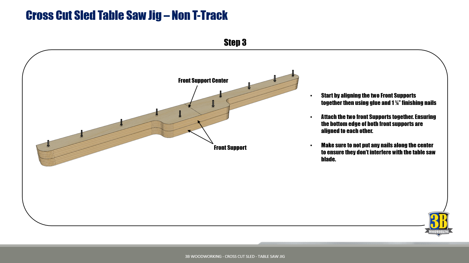 Crosscut Sled Plans – Build Plans - 3B Woodworking