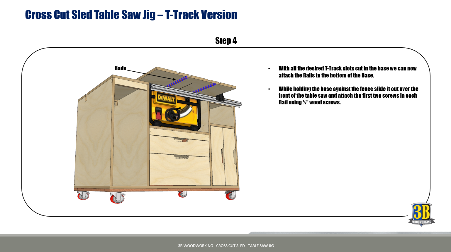 Crosscut Sled Plans – Build Plans - 3B Woodworking