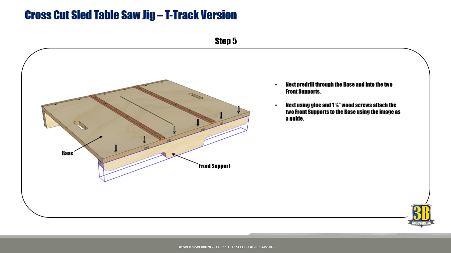 Crosscut Sled Plans – Build Plans - 3B Woodworking