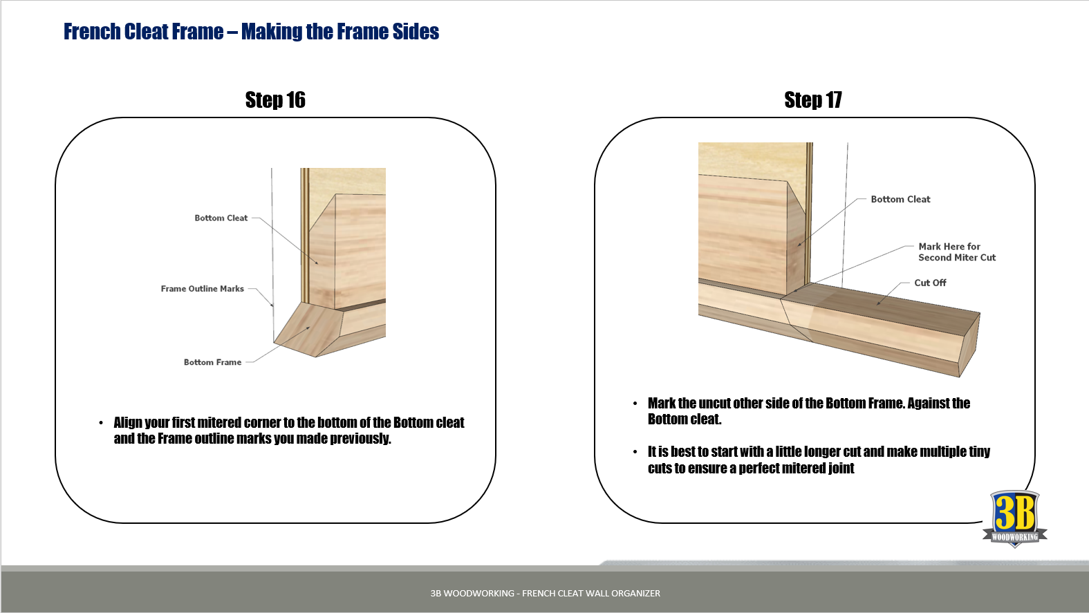 French Cleat Tool Wall Organizer – Build Plans - 3B Woodworking
