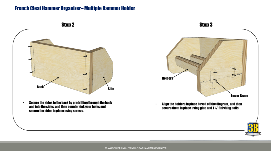 French Cleat Hammer Rack – Build Plans - 3B Woodworking