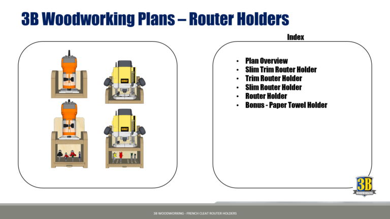 French Cleat Router Holders – Build Plans - 3B Woodworking