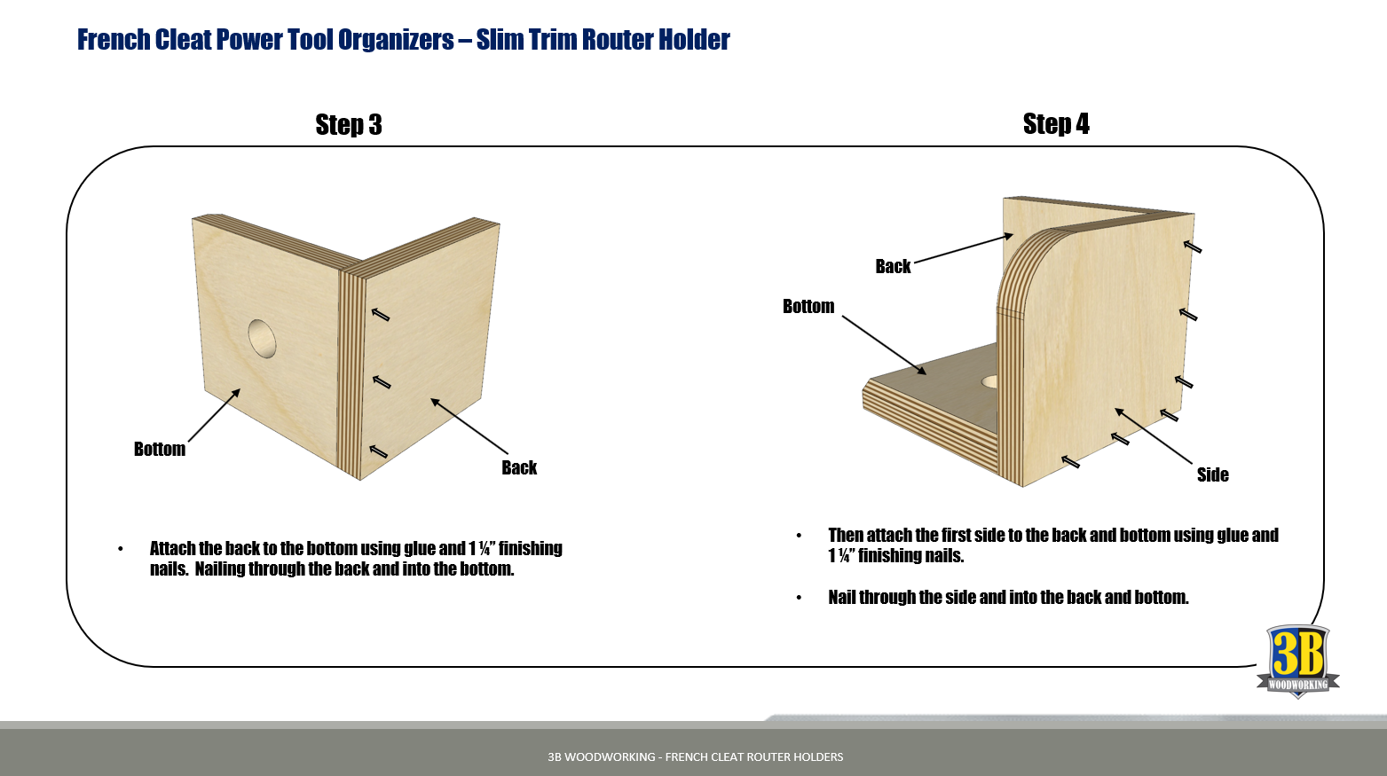 French Cleat Router Holders – Build Plans - 3B Woodworking