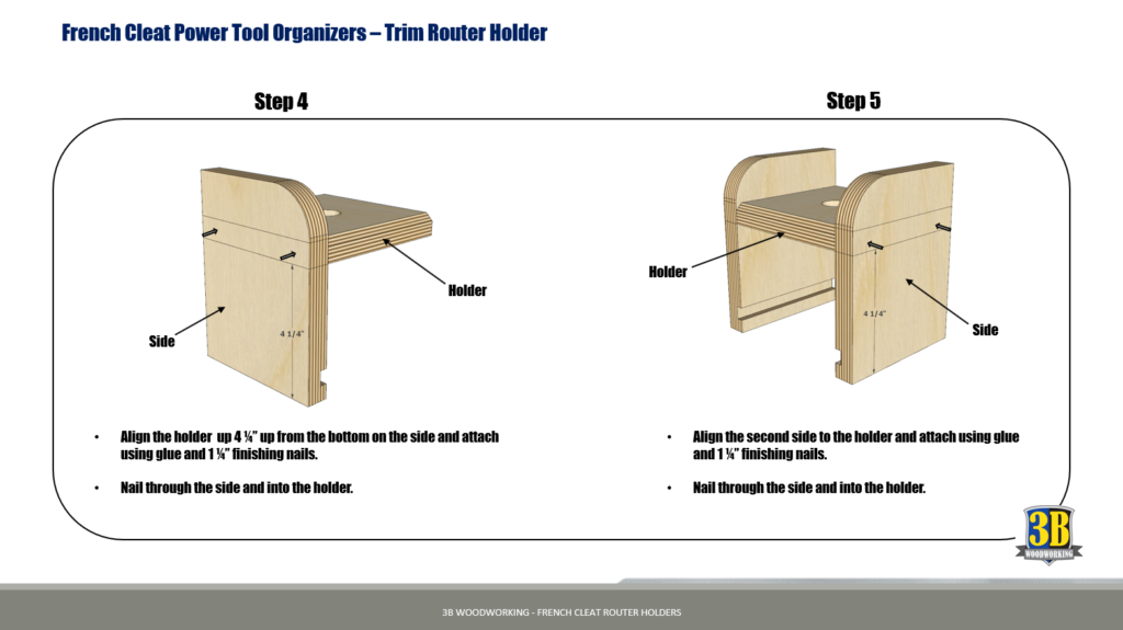 French Cleat Router Holders – Build Plans - 3B Woodworking