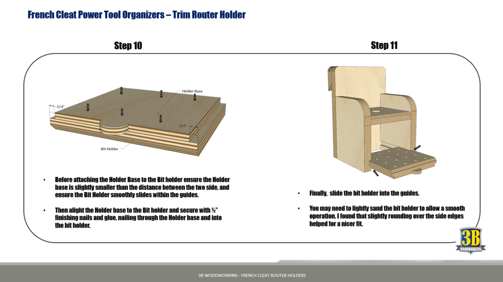 French Cleat Router Holders – Build Plans - 3B Woodworking