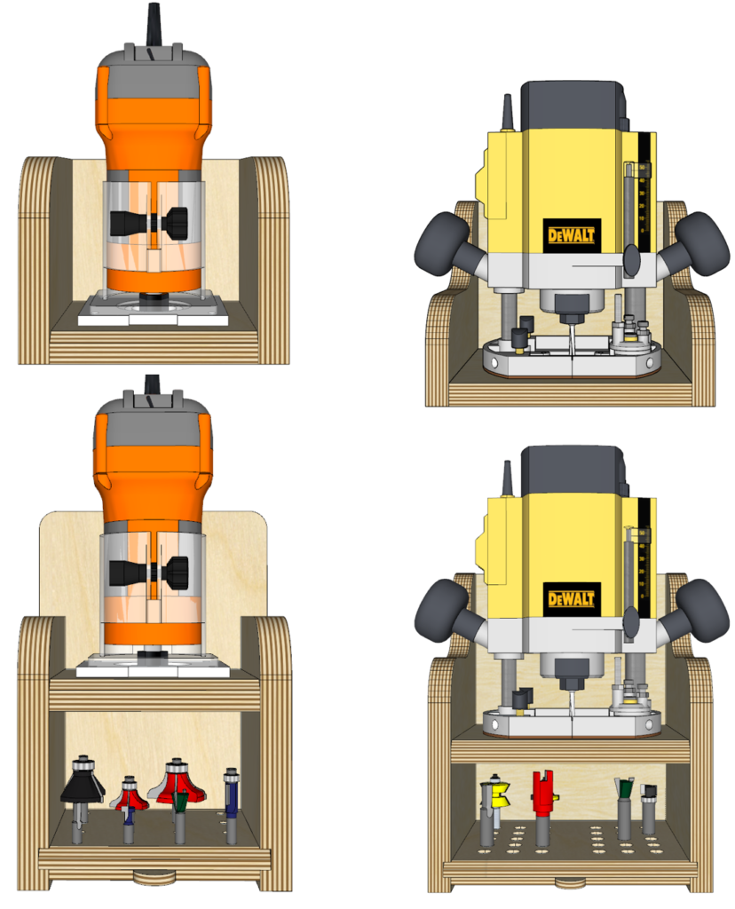 French Cleat Router Holders – Build Plans - 3B Woodworking
