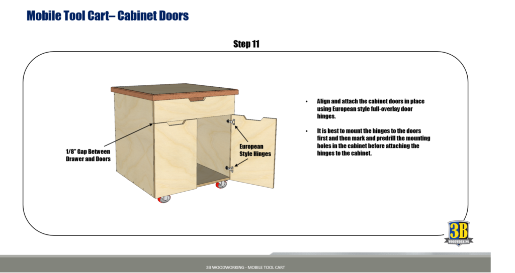 Mobile Workstation Workshop Cart Build Plans - 3B Woodworking