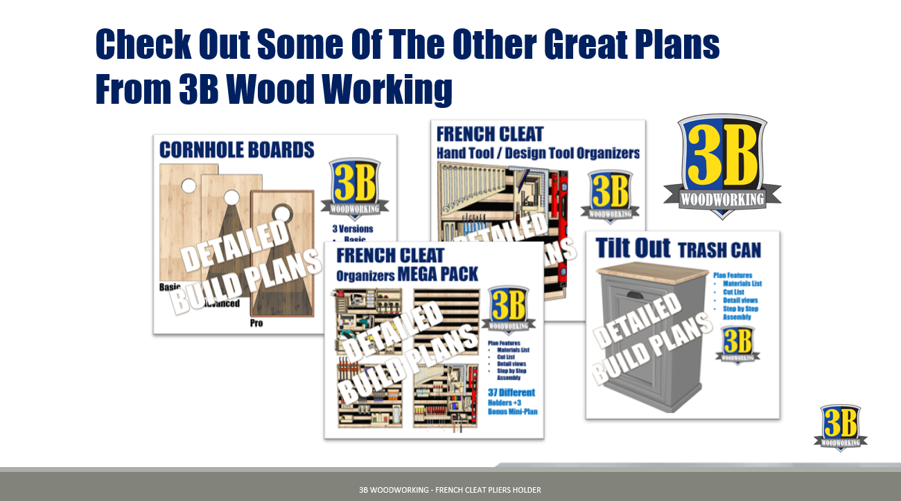 French Cleat Pliers Holder – Build Plans - 3B Woodworking