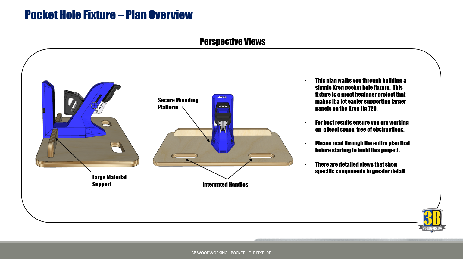 Kreg Pocket Hole Workstation - 3B Woodworking