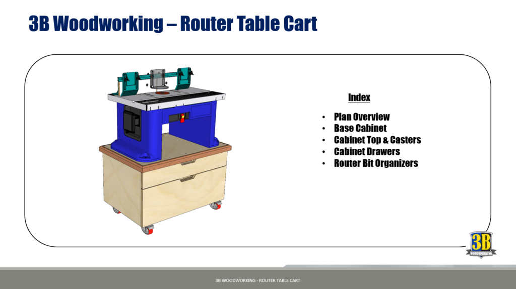 Router Table Cart – Build Plans | Woodworking Plans, DIY Router Table ...