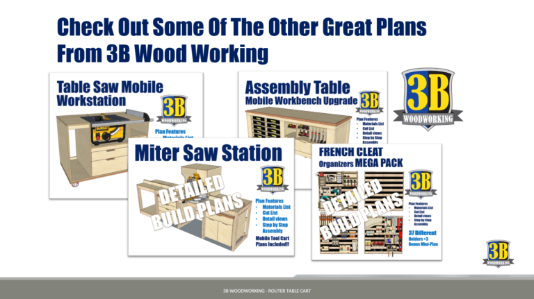 Router Table Cart – Build Plans | Woodworking Plans, DIY Router Table ...