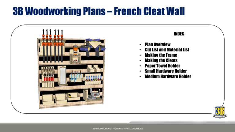 French Cleat Tool Wall Organizer – Metric Build Plans | Digital Plans ...