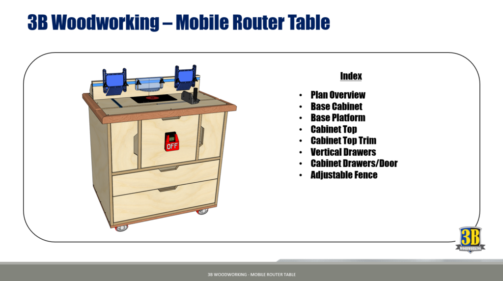 Mobile Router Table – Build Plans | Woodworking Plans, DIY Router Table ...