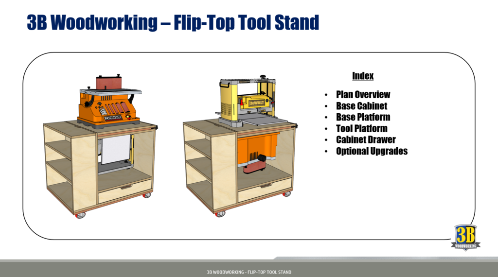 Flip-Top Tool Stand – Build Plans - 3B Woodworking