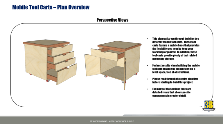 Mobile Workshop Bundle – Metric Build Plans | Metric Woodworking Plans ...