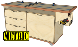 Mobile Assembly Workbench, Compact Workbench, Outfeed Table – Digital Download / Metric Build ...