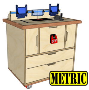 Mobile Router Table – Metric Build Plans | Woodworking Plans, DIY ...
